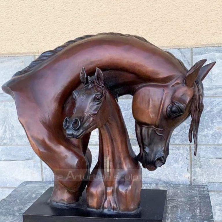 Arabian Horse Head Statue