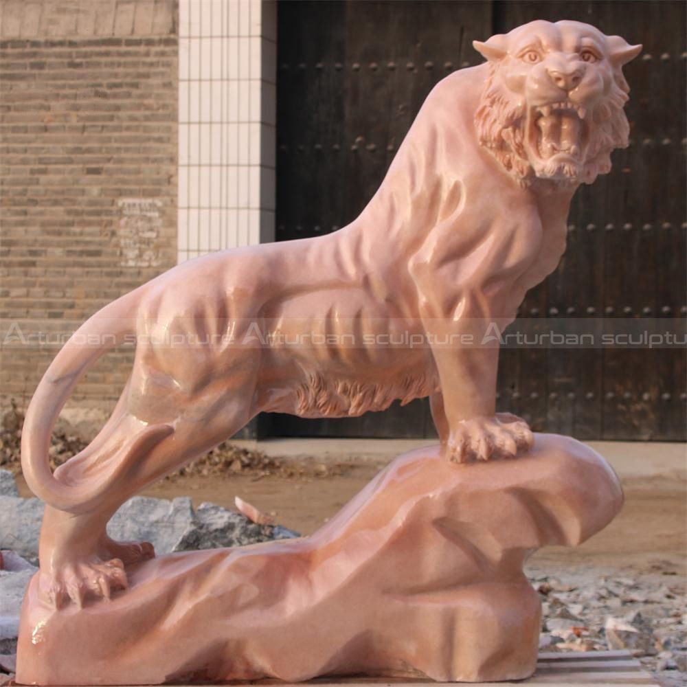 Marble Tiger Statue