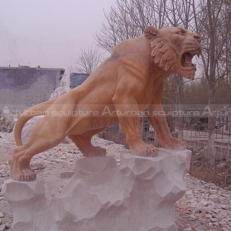 Marble Tiger Statue