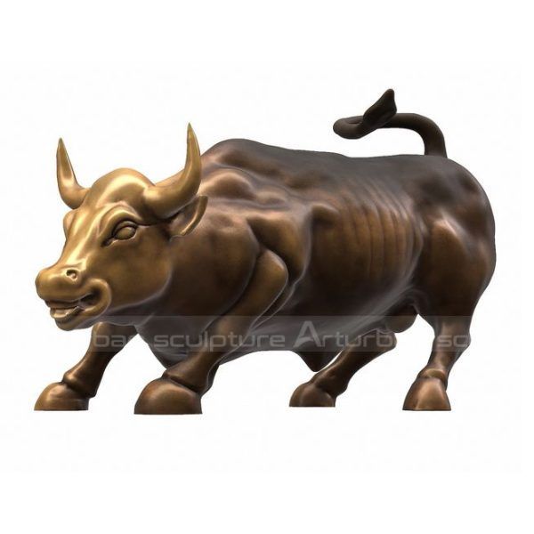 bronze wall street bull statue