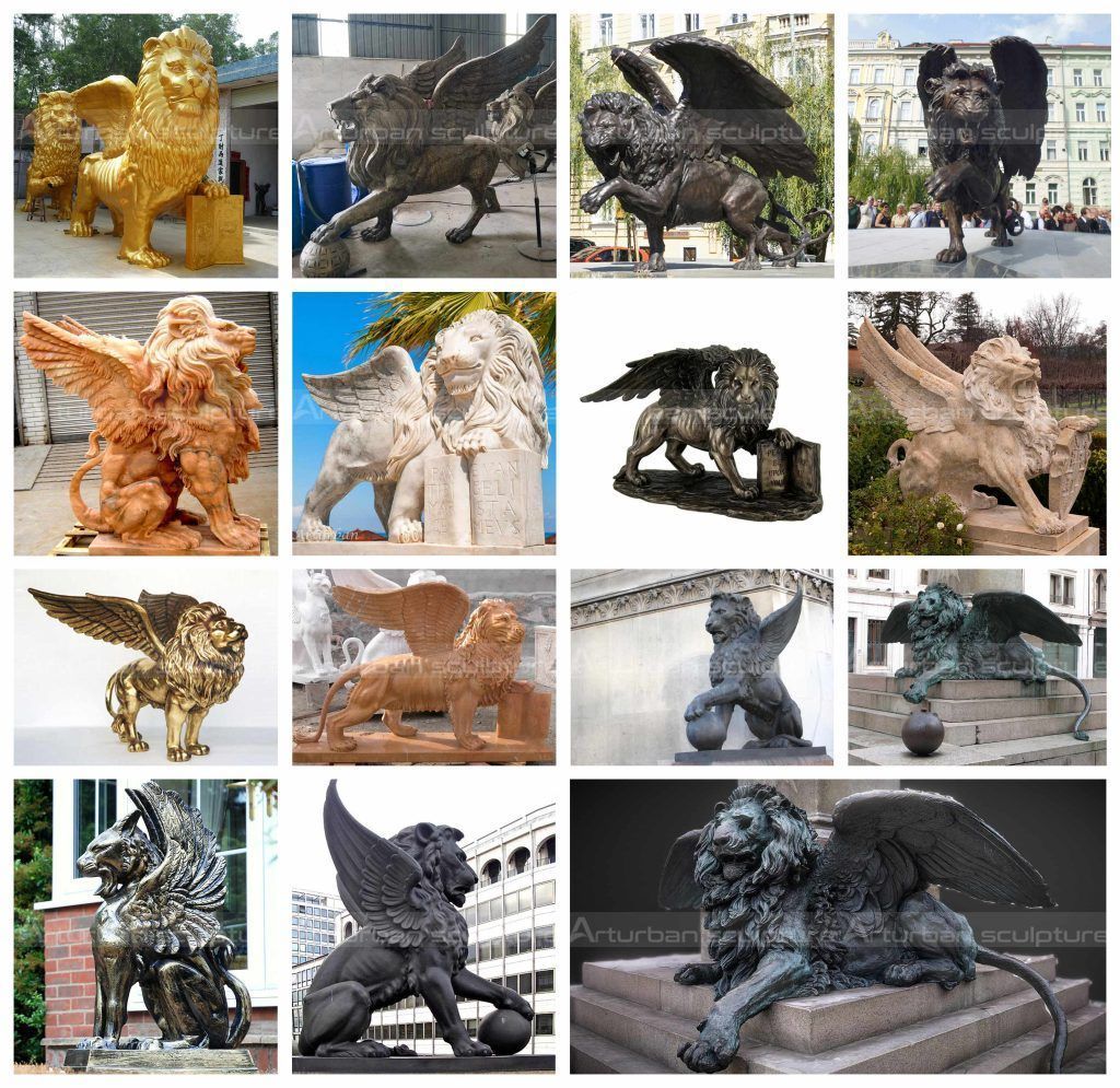 Flying Lion Statue
