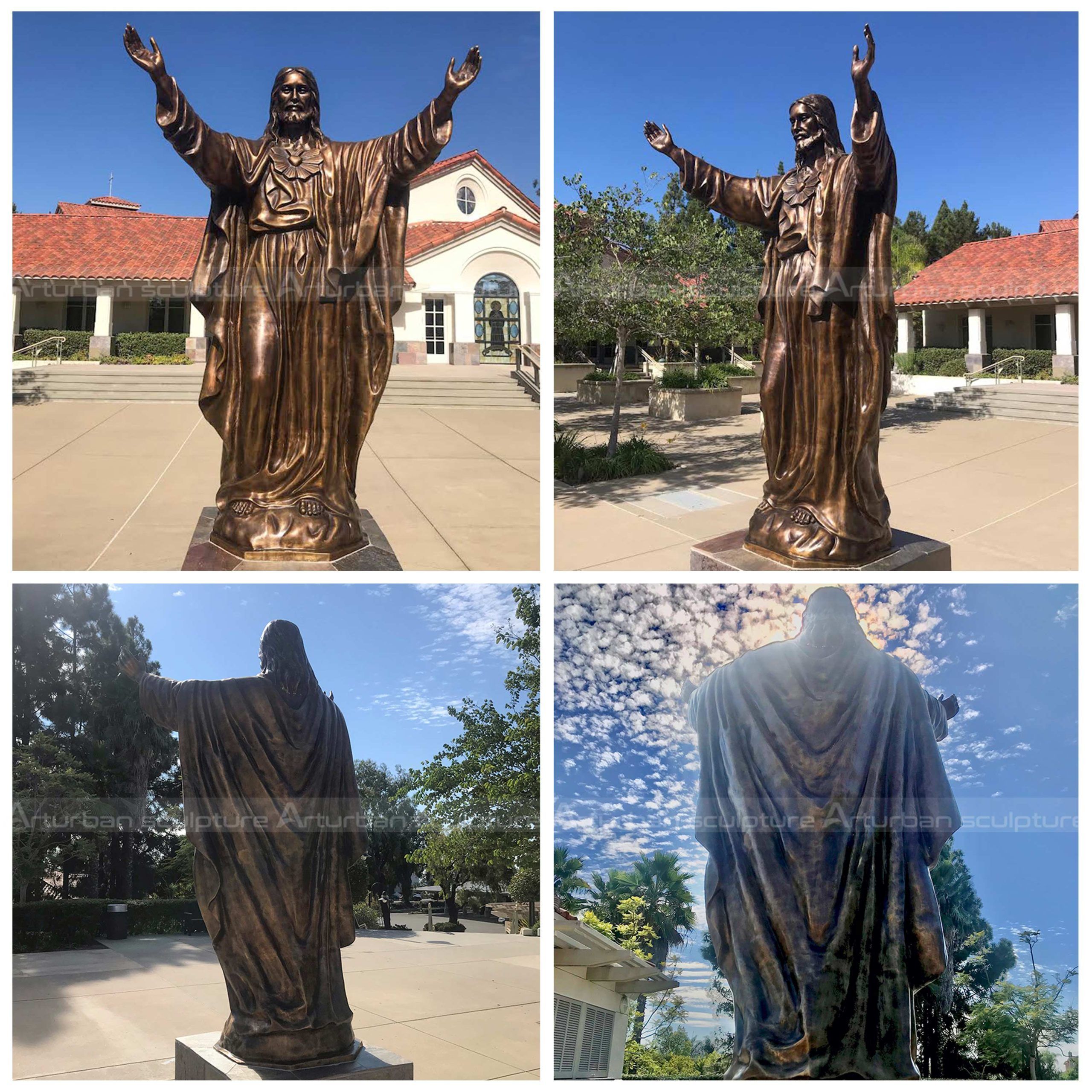 Smiling Jesus Statue