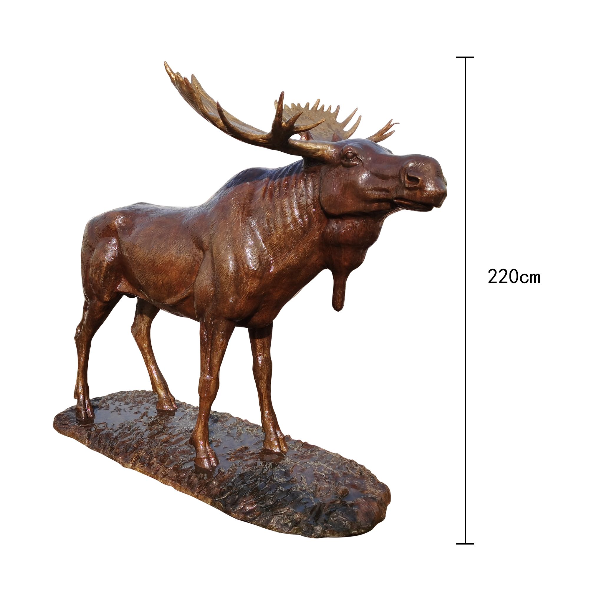 Bronze Moose Statue
