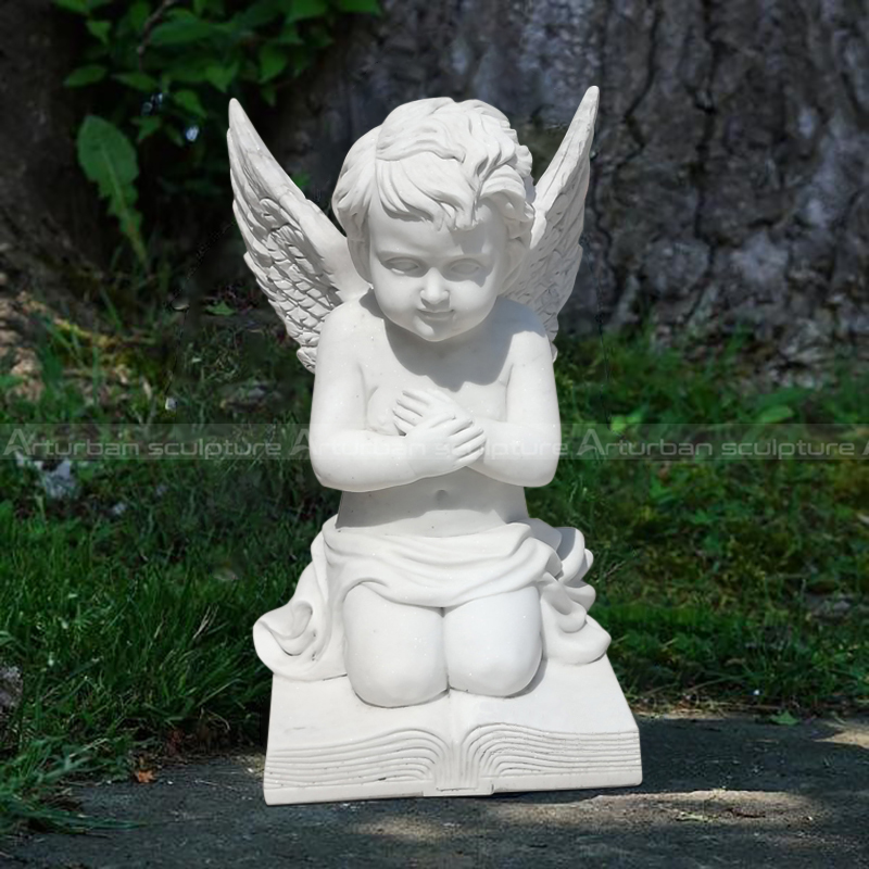 Marble Cherub Statue