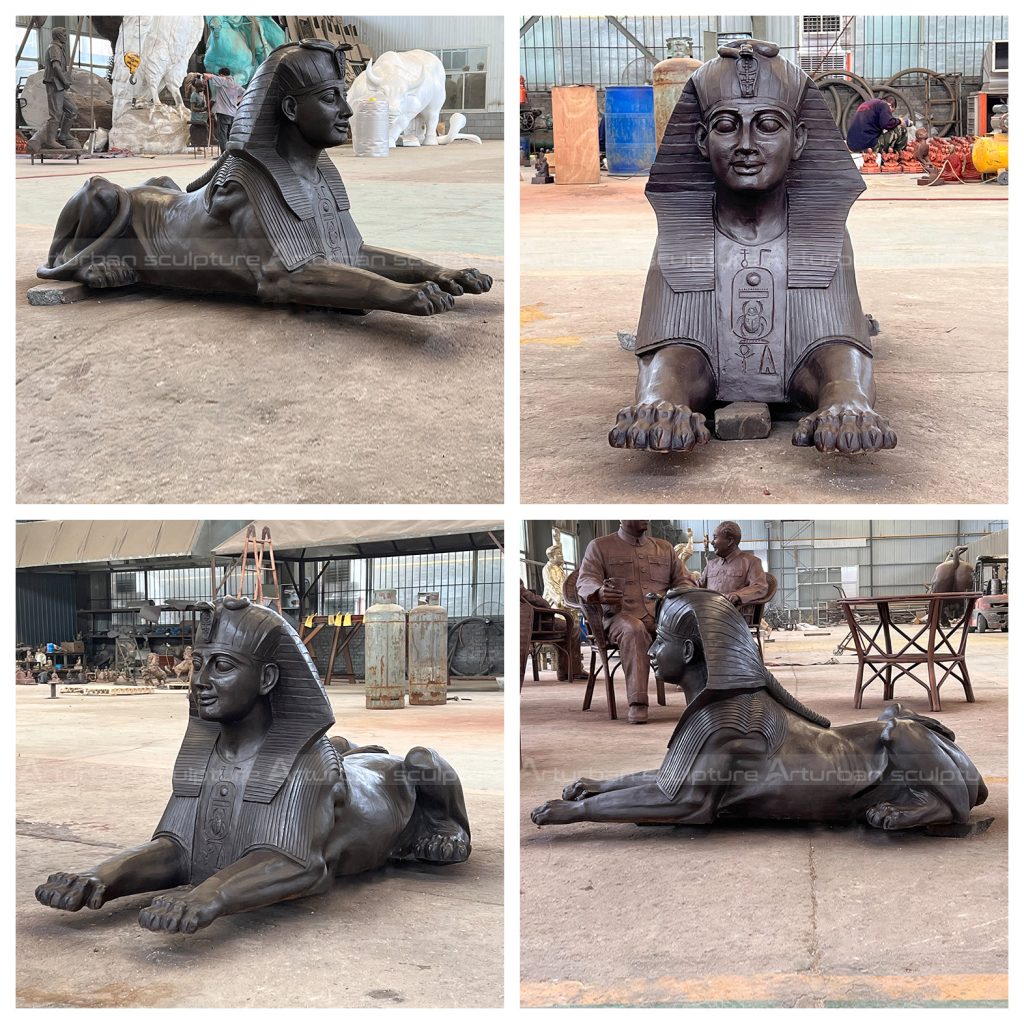 Bronze Sphinx Statue
