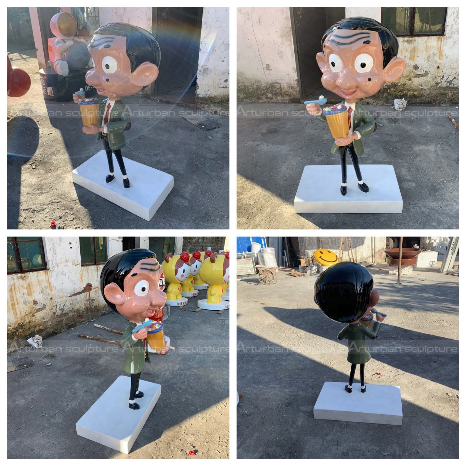 Mr Bean Sculpture