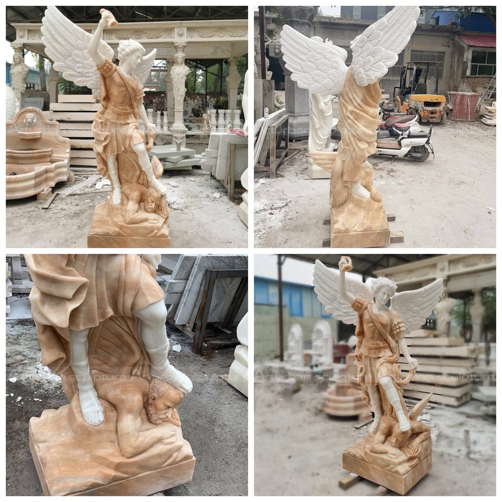 St Michael Marble Statue
