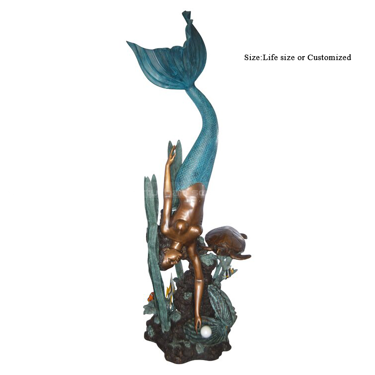 Outdoor Mermaid Water Fountain