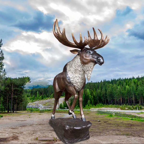 Bronze Moose Statue