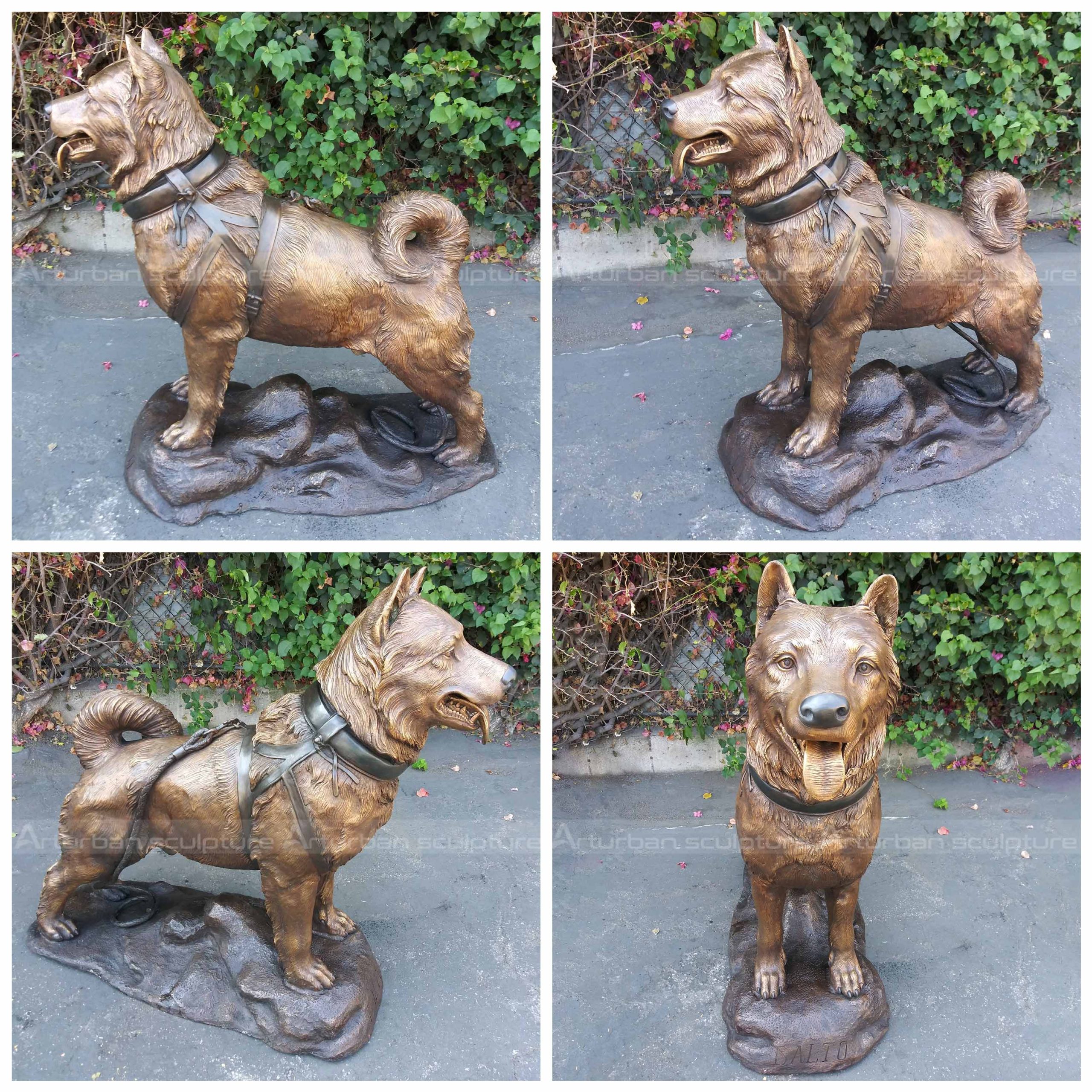 Bronze Dog Statue