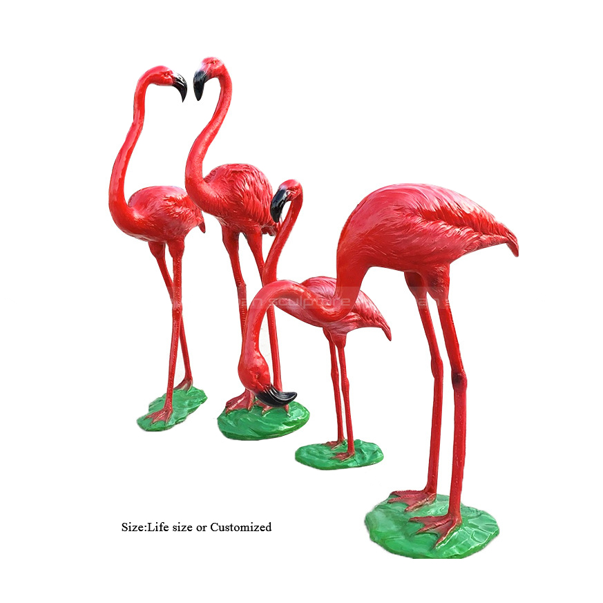 Outdoor Flamingo Statues