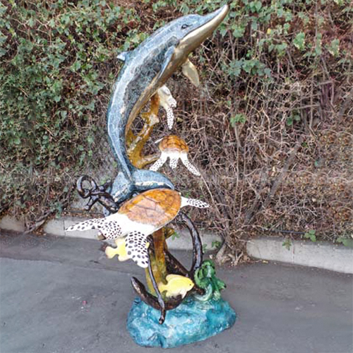 Dolphin Water Fountain Garden