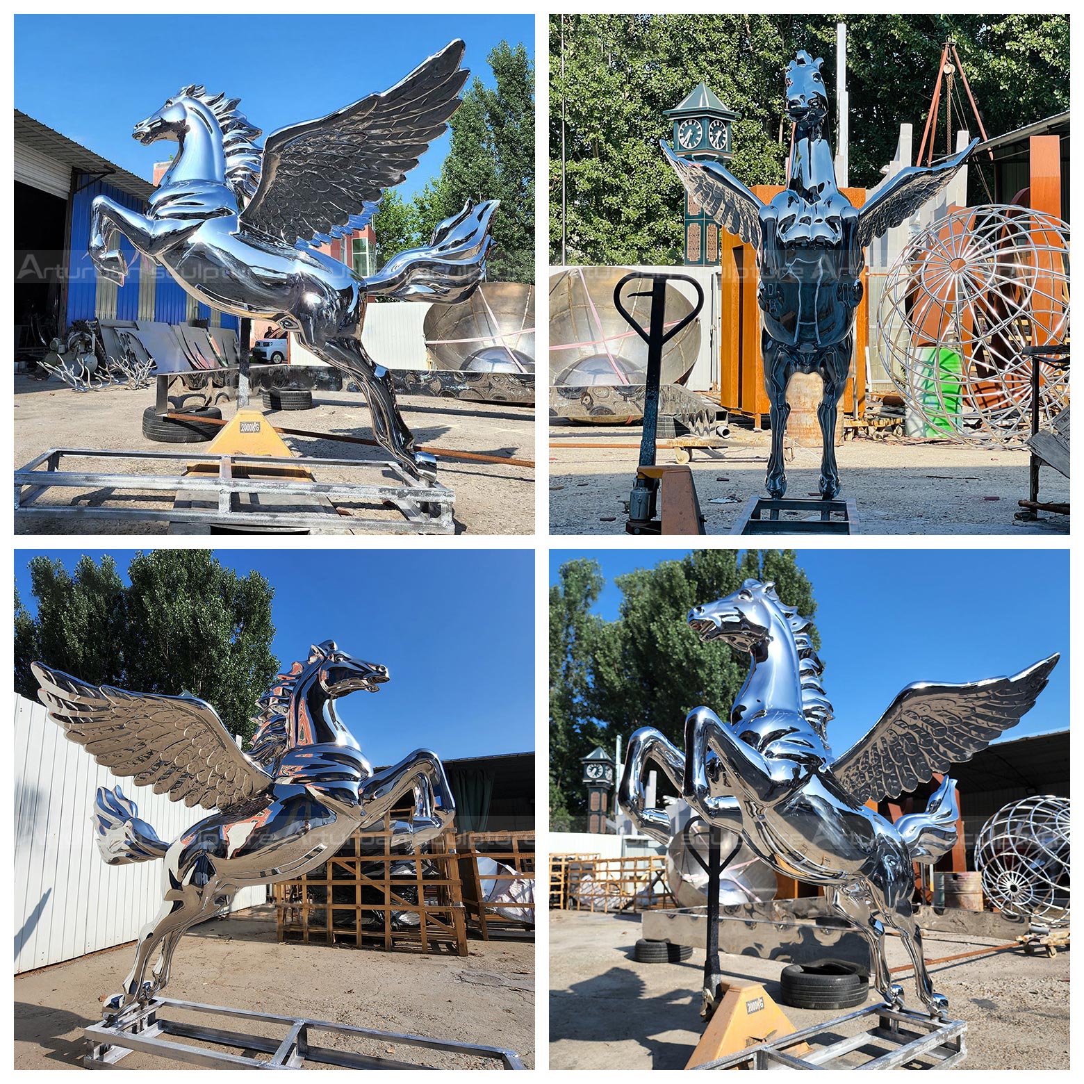 Winged Horse Statue