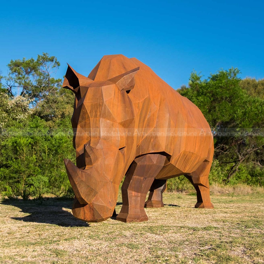 Large Rhino Statue
