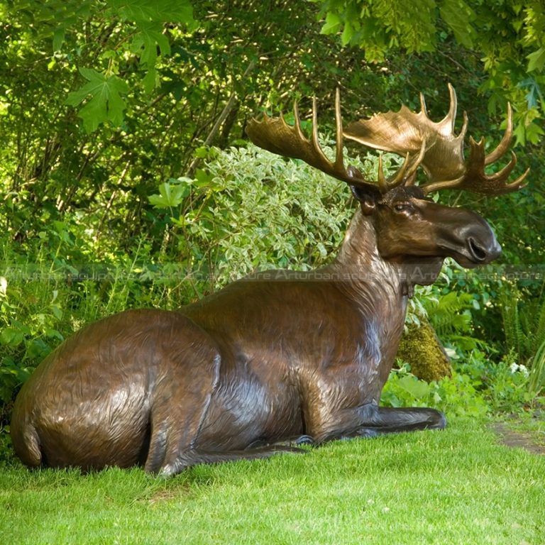Moose Lawn Statue
