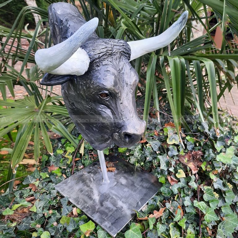 Bull Head Sculpture