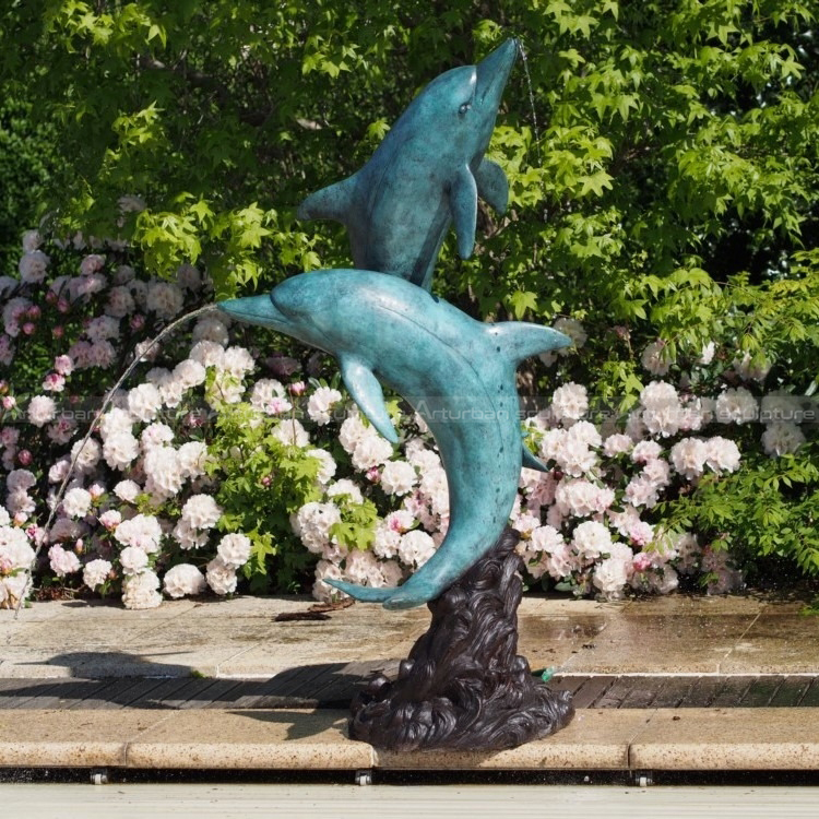 Dolphin Water Fountain for Pool