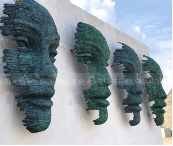 Abstract Face Sculpture