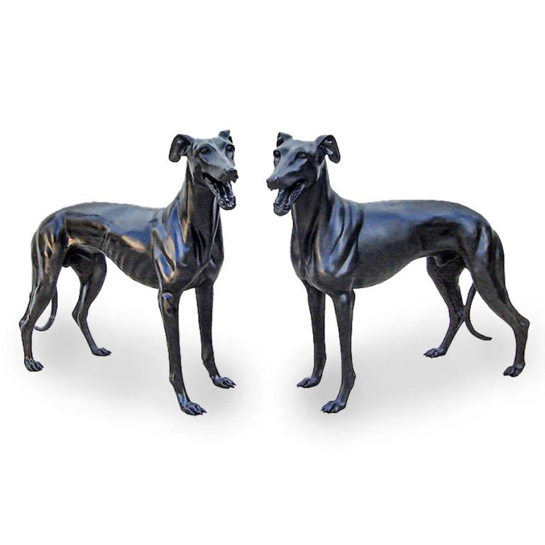 Black Greyhound Statue - Arturban Sculpture