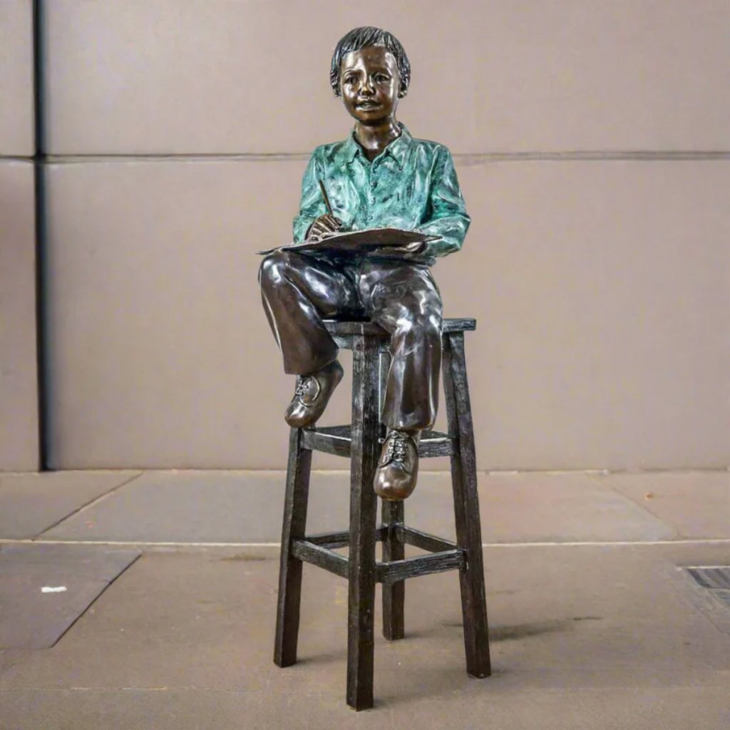 Boy Learning Statue - Arturban Sculpture