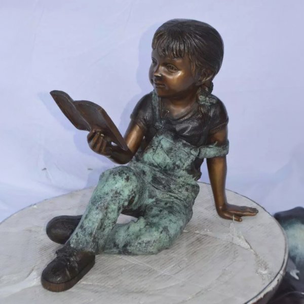 Little Girl Reading Statue - Arturban Sculpture