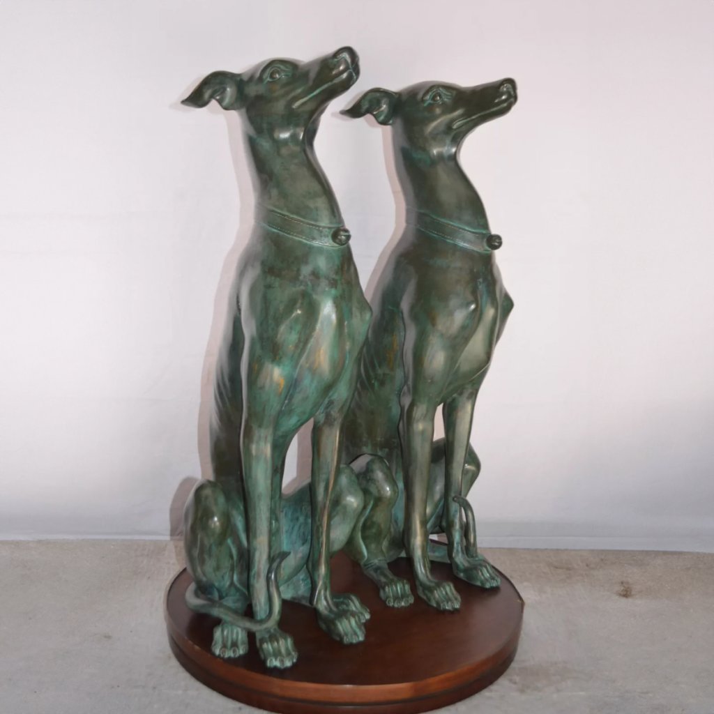 Sitting Greyhound Statue - Arturban Sculpture