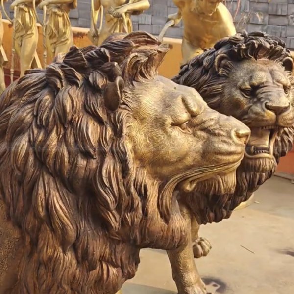 Front Porch Lion Statues - Arturban Sculpture