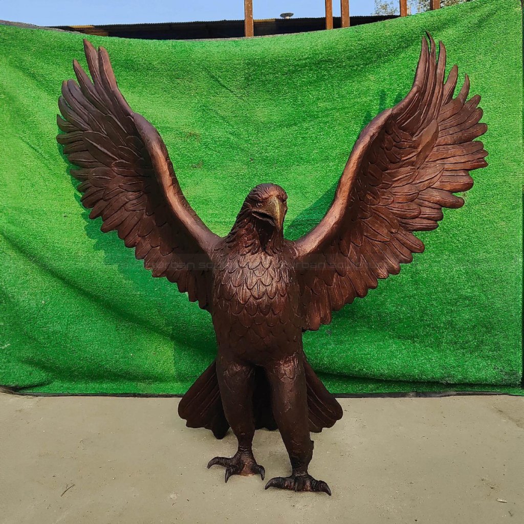 Copper Eagle Statue - Arturban Sculpture