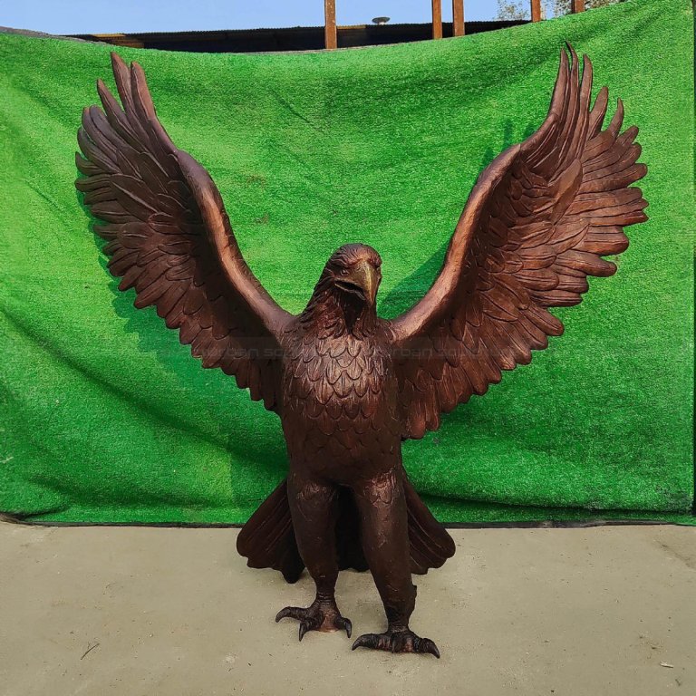 Copper Eagle Statue - Arturban Sculpture