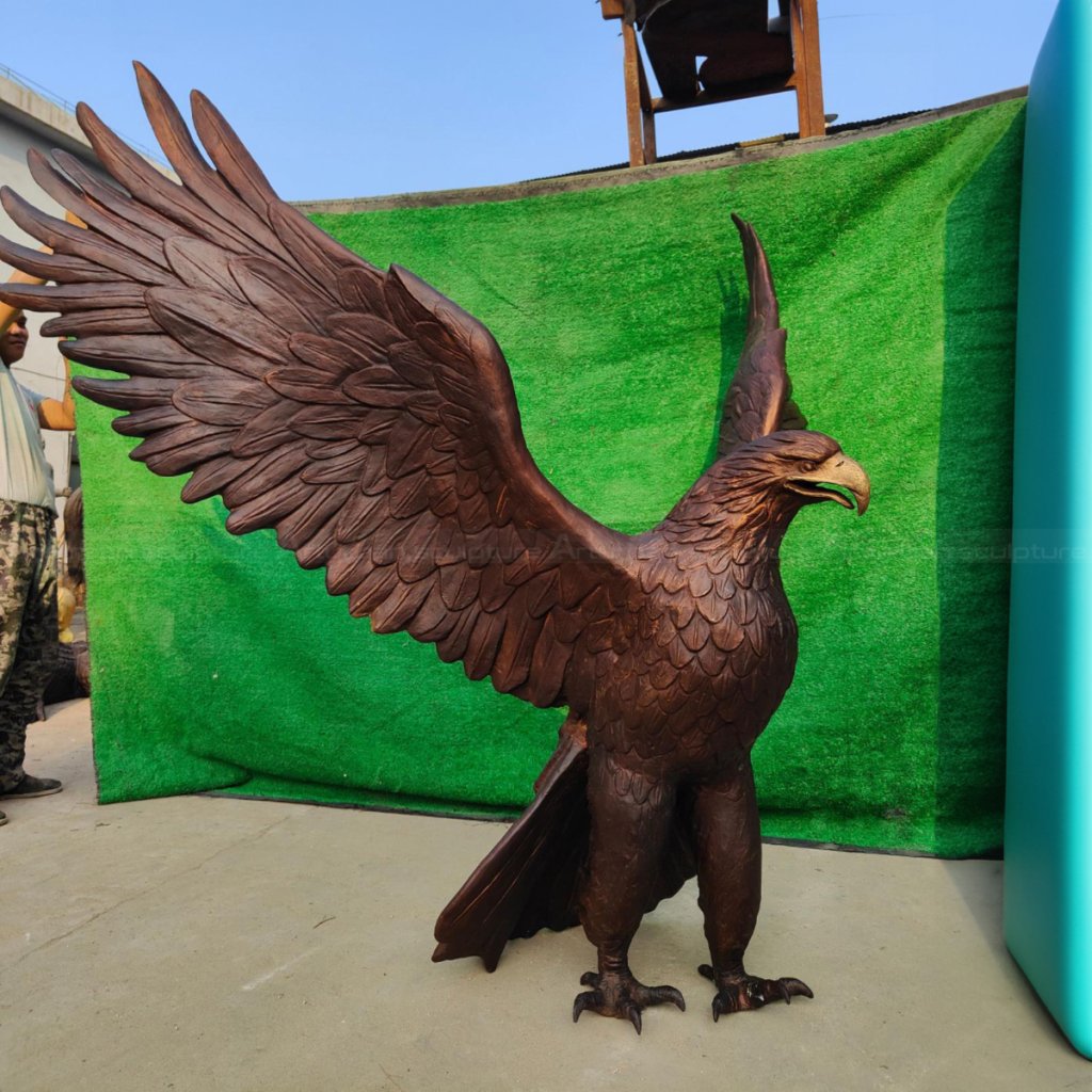 Copper Eagle Statue - Arturban Sculpture