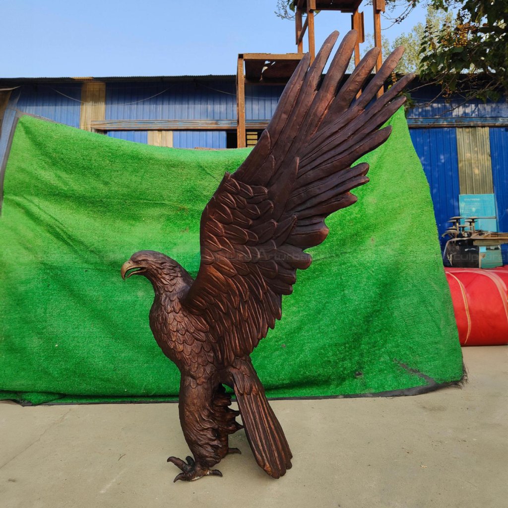 Copper Eagle Statue - Arturban Sculpture