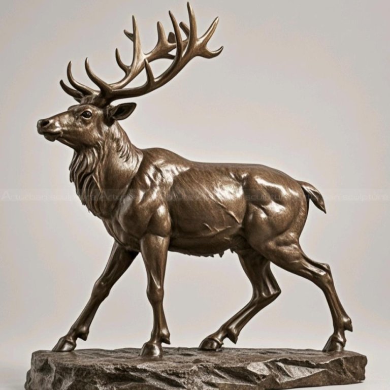 Elk Statue Life Size - Arturban Sculpture