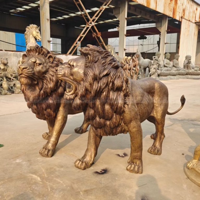 Front Porch Lion Statues - Arturban Sculpture